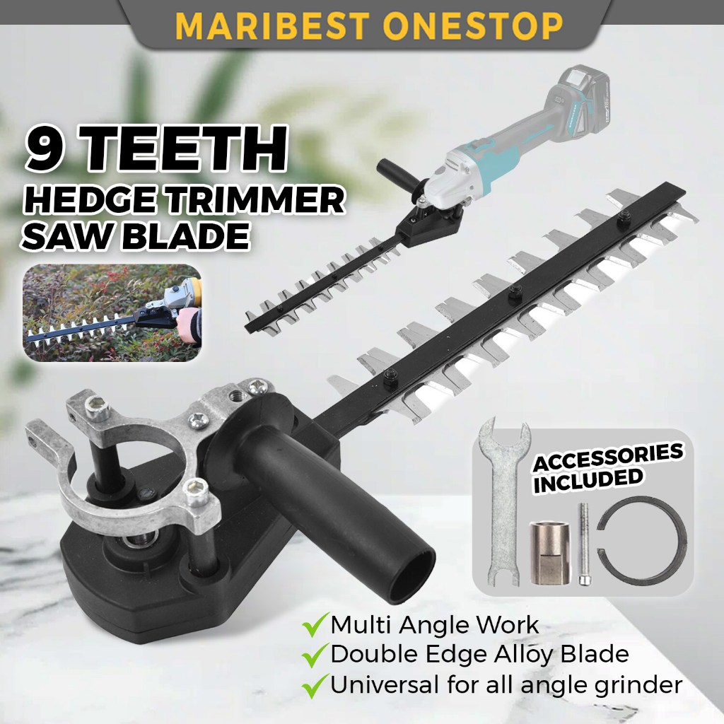 Hedge Trimmer Converter Angle Grinder Saw Blade Attachment Working ...