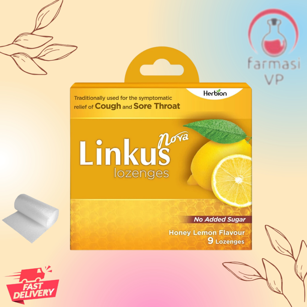 Herbion Linkus Lozenges Honey Lemon Flavor 9s (Sugar Free)- Relieves ...