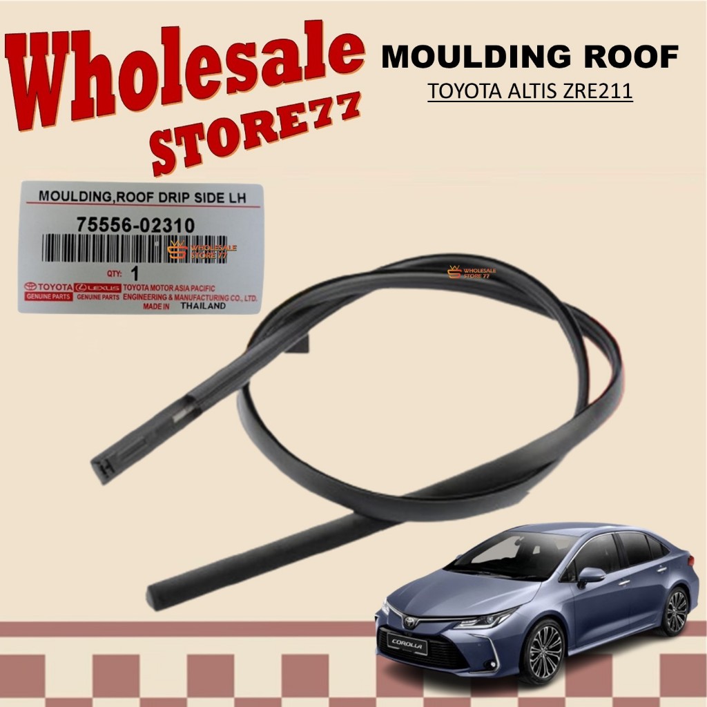 ORIGINAL | TOYOTA ALTIS ZRE211 2018-2024 ROOF MOULDING LINING RUBBER ...