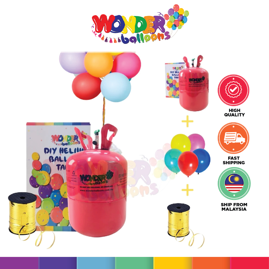 SET DISPOSABLE HELIUM GAS TANK - SET TONG GAS HELIUM BELON + 50pc Latex ...