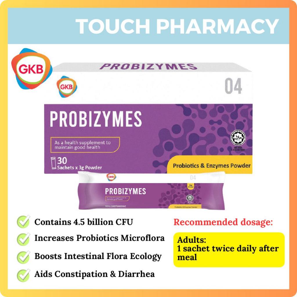 GKB Probizymes Probiotic & Enzymes Powder 30’s/BOX | Shopee Malaysia