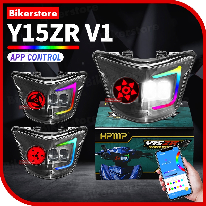 HPMP Y15 V1 Y15ZR Yamaha New Led Head Light Lampu Depan Head Lamp APP Bluetooth Control ...