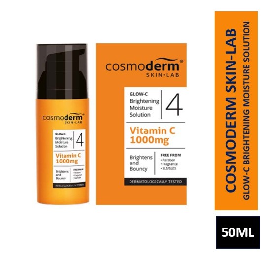 COSMODERM GLOW-C BRIGHTENING MOISTURE SOLUTION VIT C 1000mg 50ML ...