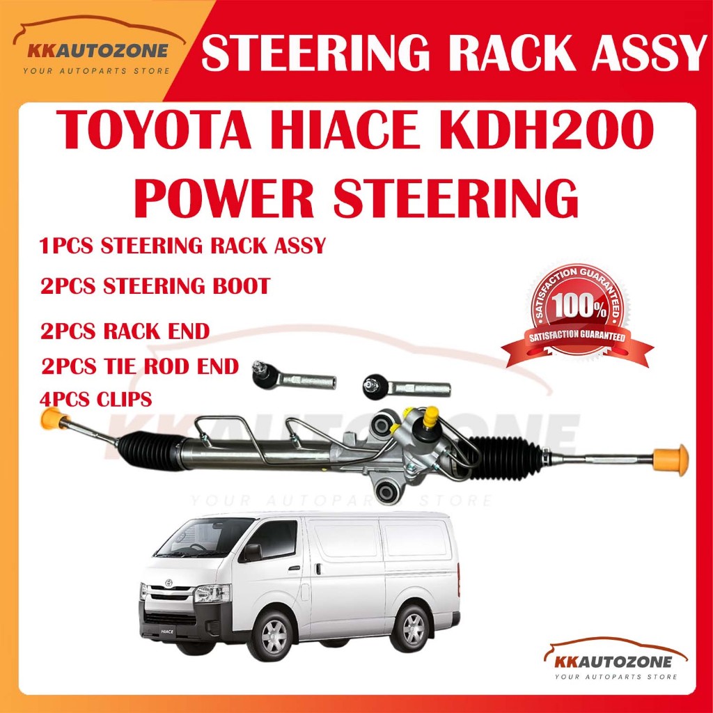 100% NEW Toyota Hiace KDH200 Power Steering Rack Full Set 11pcs ...