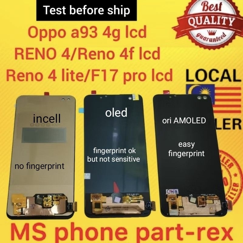 Oppo a93 4g lcd Reno 4 lcd Reno 4f lcd OPPO A93 4G LCD RENO 4 LCD RENO ...