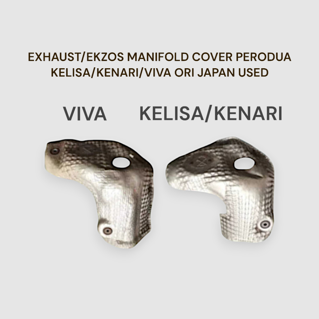 EXHAUST/EKZOS MANIFOLD COVER PERODUA KELISA/KENARI/VIVA ORI JAPAN USED ...