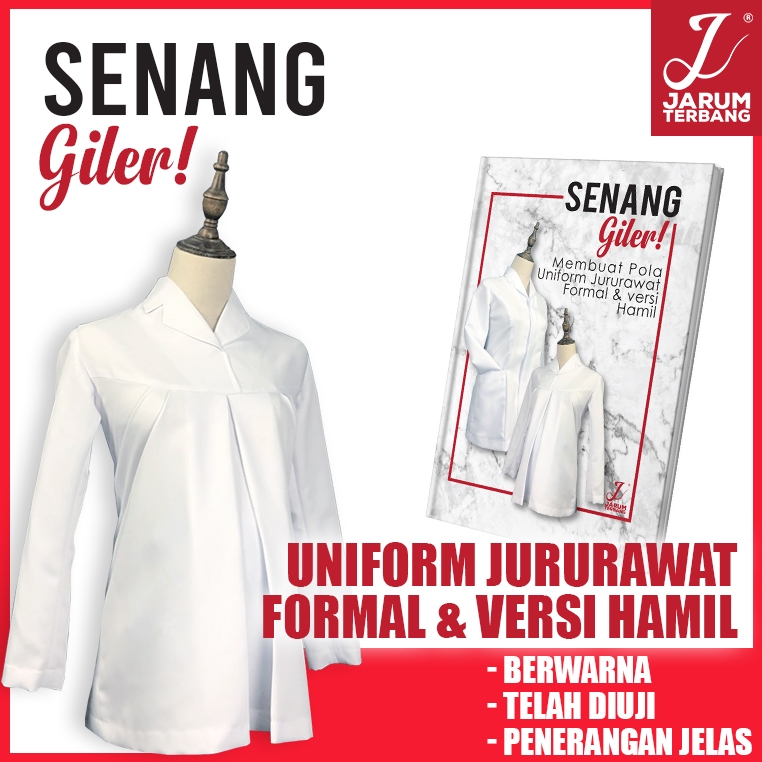 Buku Buat Pola Uniform Jururawat Formal & Versi Hamil | Senang Giler ...