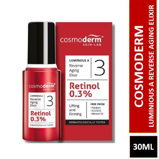COSMODERM LUMINIOUS A REVERSE AGING ELIXIR RETINOL 30ML | Shopee Malaysia