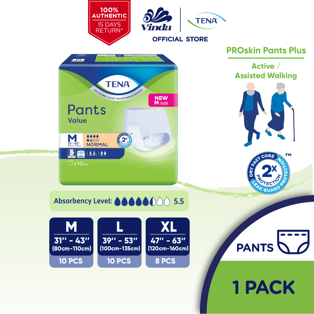 TENA Pants Value Adult Diaper (M10s/L10s/XL8s) | Shopee Malaysia