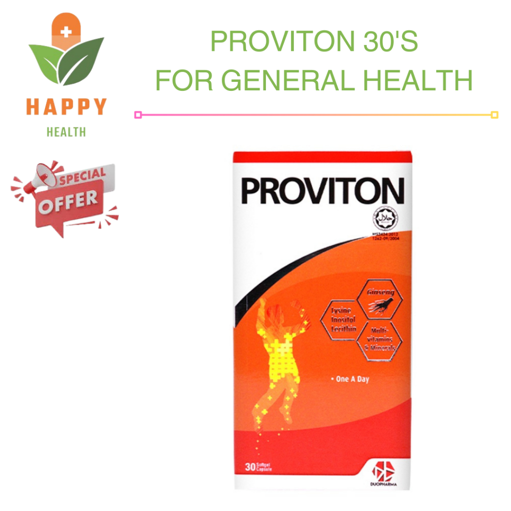 Proviton 30'S - Multivitamin & Mineral for General Health | Shopee Malaysia