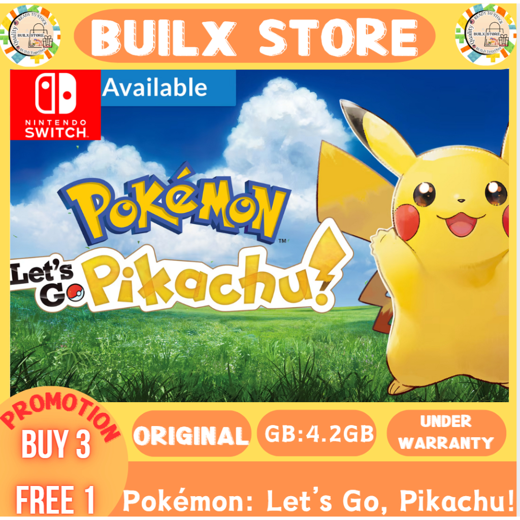 Pokemon: Let’s Go, Pikachu! Nintendo Switch Digital Game ( BUY 3 FREE 1) | Shopee Malaysia