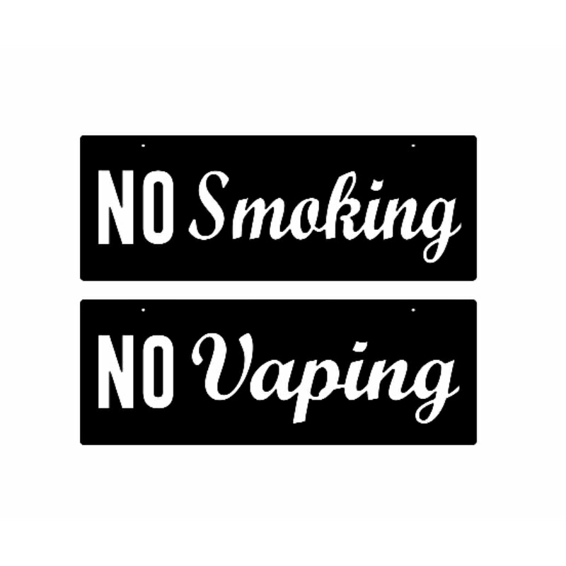 No Smoking No Vaping 3D Words Custom Text Sign Board Door Home Deco ...