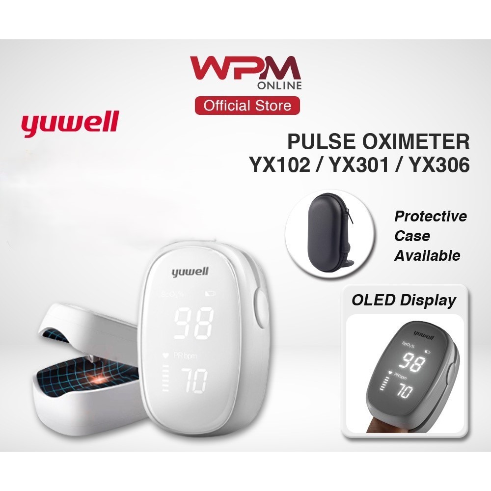 【Clearance】Yuwell YX102 / YX301/ YX306 Fingertip Spo2 Pulse Oximeter Digital LED Health Oxygen ...