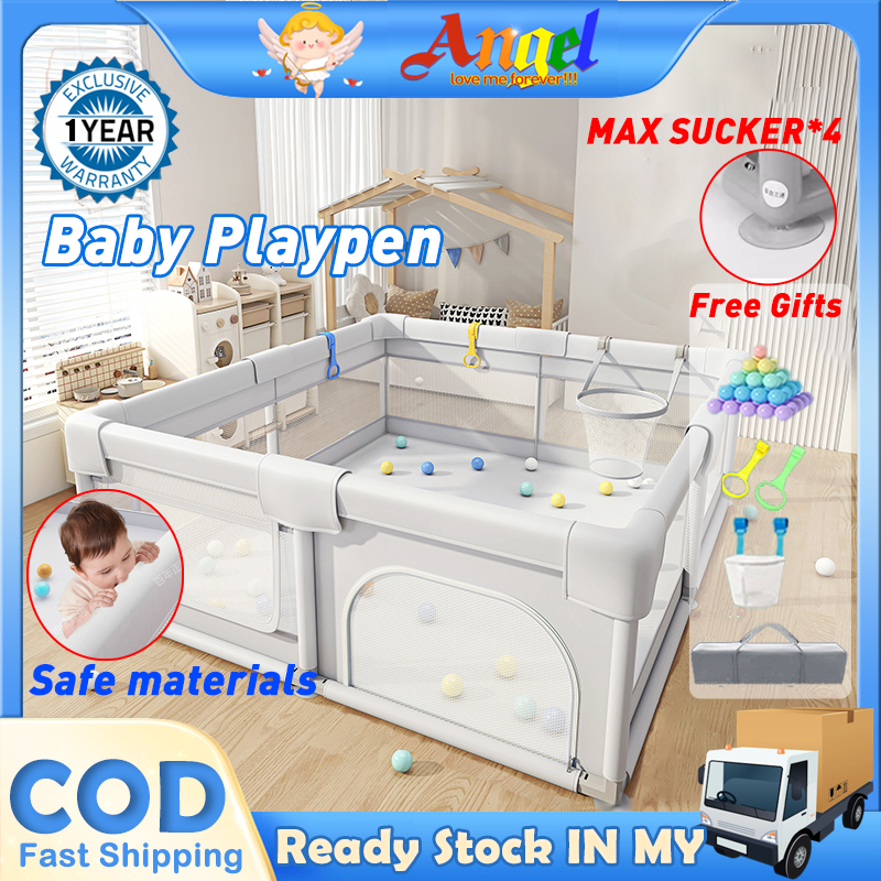 🔥6th Gen🔥Baby Playpen Kids Playground playpen pagar Baby Safety Playpen ...