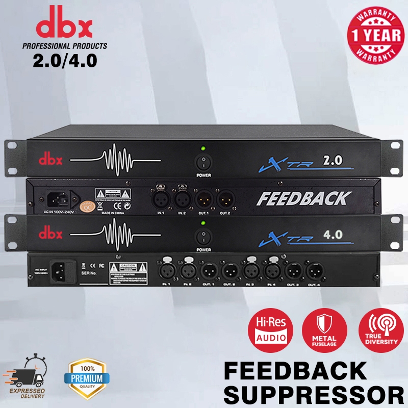 DBX FBX 2.0 FBX 4.0 audio system processor, feedback eliminator ...