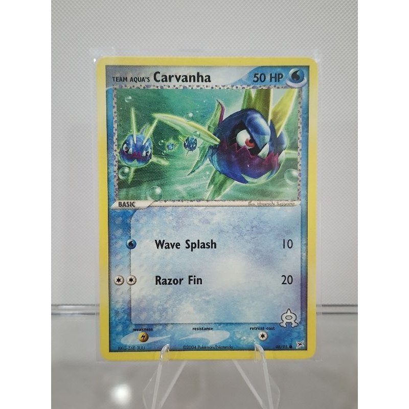 2004 Team Aqua's Carvanha Card (Rare) | Shopee Malaysia