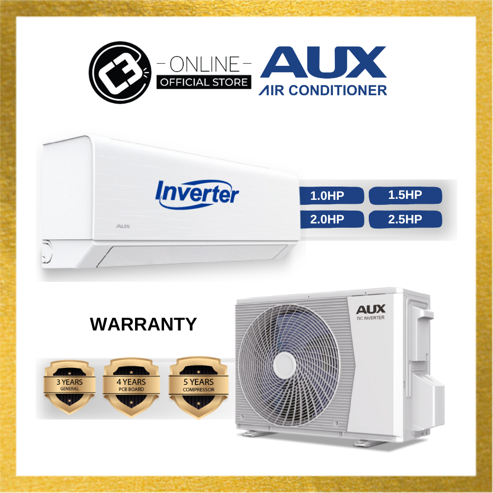 AUX Aircond | ASW-CAR3DI Series - R32 Inverter Air Conditioner - 1.0HP ...