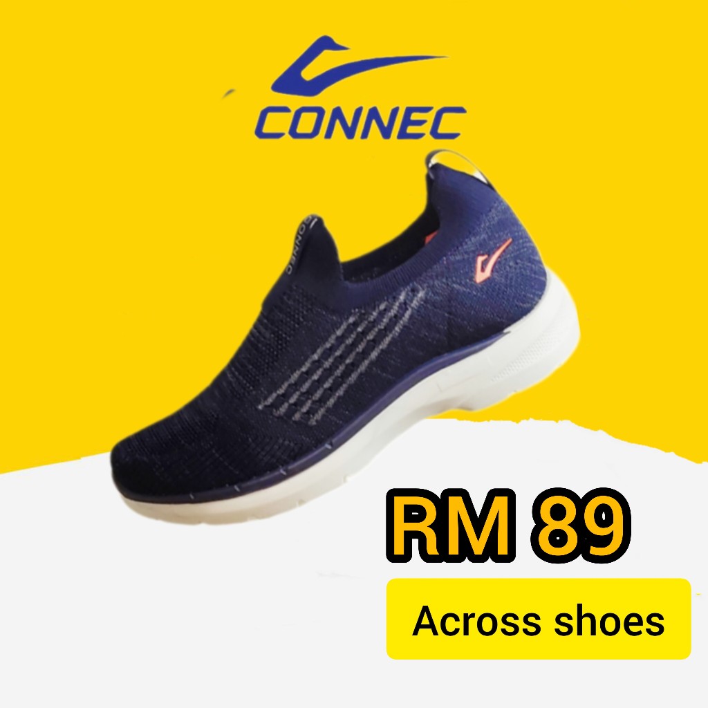 Original CONNEC Lightweight Sneaker Shoe ADL-8465 (NAVY) | Shopee Malaysia