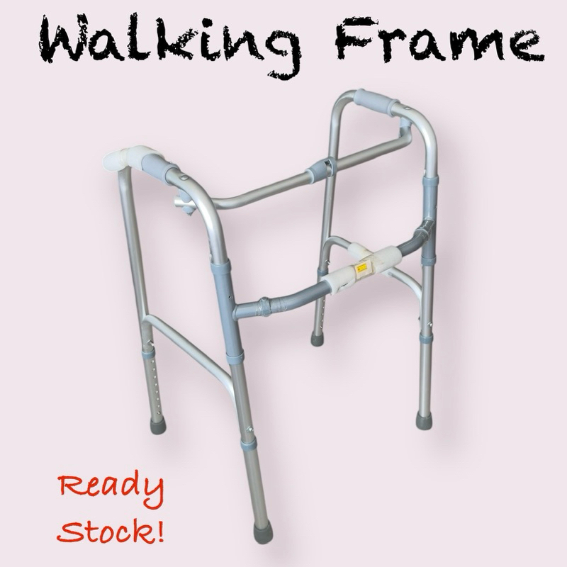 Lightweight Foldable Walking Frame with Adjustable Height | Shopee Malaysia