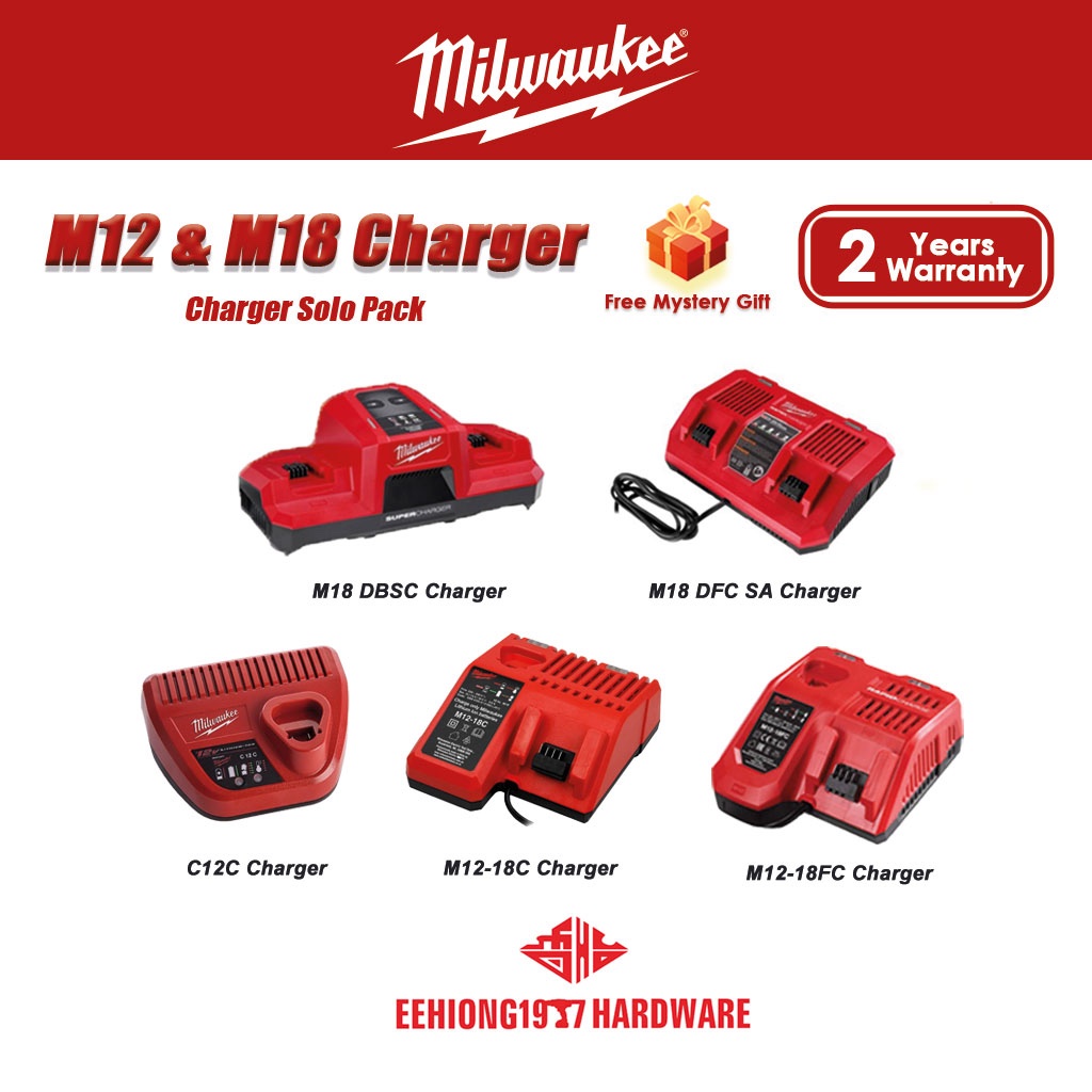 MILWAUKEE M12 M18 Charger M12-18FC M12-18C C12C M18 DFCSA M18 DBSC ...