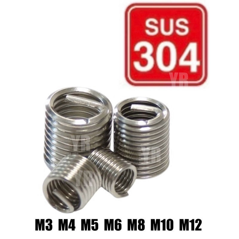 304 Stainless Steel Helicoil 2D M3 M4 M5 M6 M8 M10 M12 | 304 Stainless ...