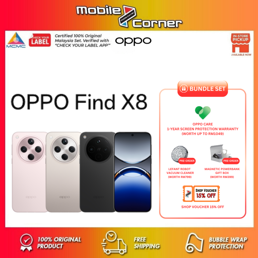 OPPO Find X8 5G (16+512GB) | MTK 9400 | Hasselblad Portrait | Al Telescope Zoom|🎁 | OPPO ...