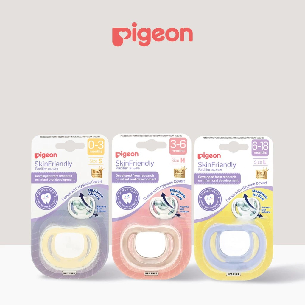 PIGEON SKINFRIENDLY PACIFIER 0-3M (SIZE S) | Shopee Malaysia