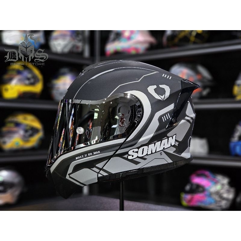 Original Soman S-965 Modular Flip Up Helmet | Shopee Malaysia