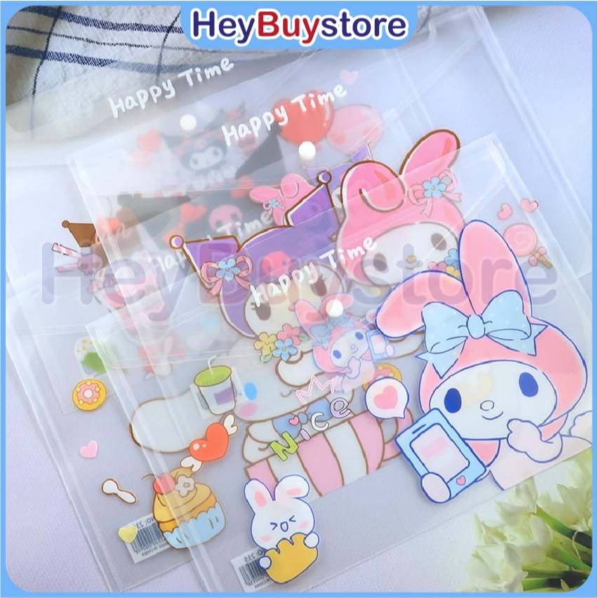 Sanrio Student A4 PVC File Buckle Pocket Folder Stationery Storage ...