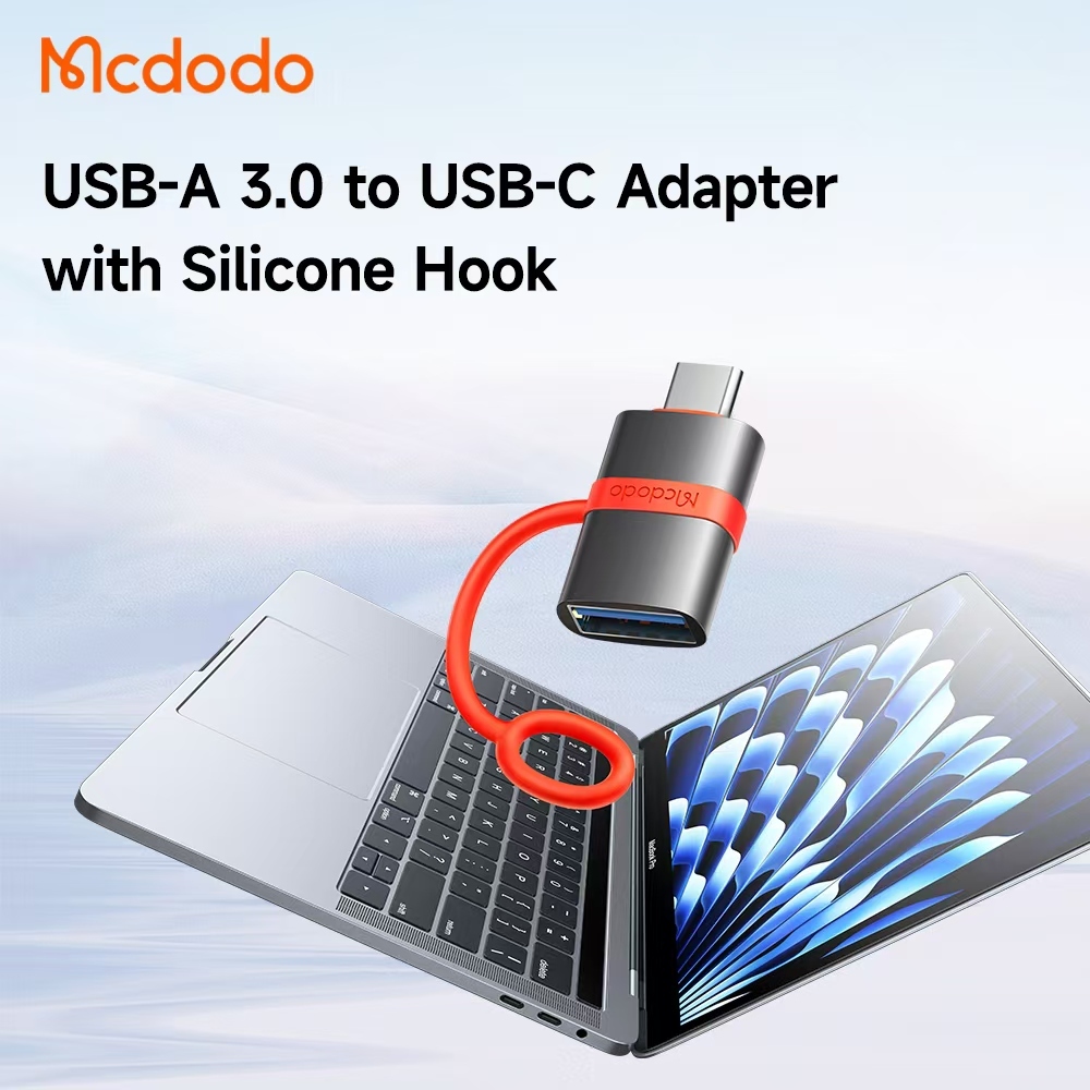 MCDODO OT-381 Silicone Hook USB-A to USB-C OTG Adapter | Shopee Malaysia