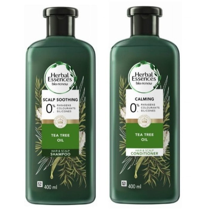 Herbal Essences Tea Tree Oil Shampoo/Conditioner 400 ML | Shopee Malaysia