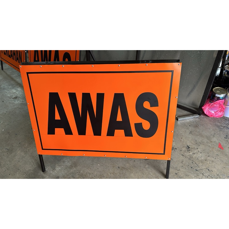 AWAS SIGN / PAPAN TANDA (A Stand) | Shopee Malaysia