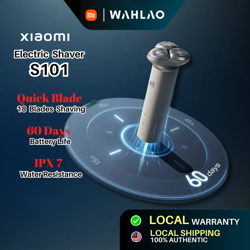 Xiaomi Mijia Mi Electric Shaver S101 Man Beard Trimmer 3 Cutter Head ...