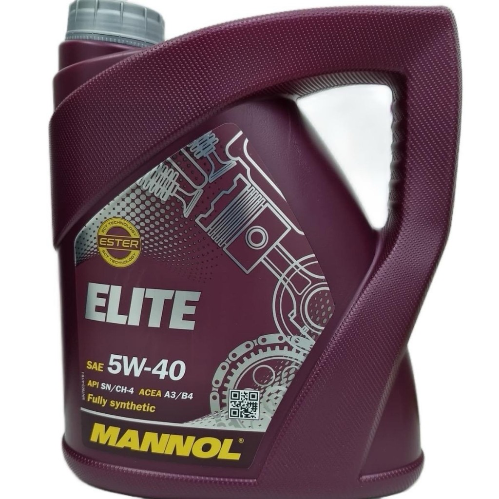 JSO 100% ORIGINAL MANNOL Elite 5W40 ESTER - Fully Synthetic 4L | Shopee ...