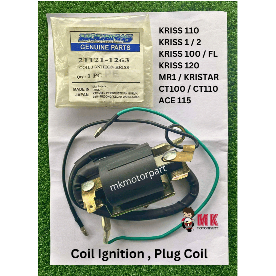 IGNITION COIL Modenas KRISS / KRISS110 KRISS100 FL KRISS 1 2 120 MR1 ...