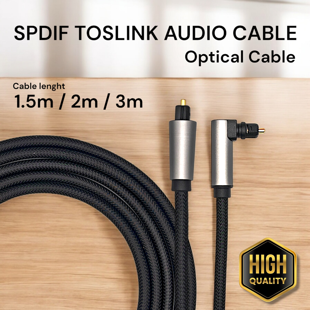 **High Quality** 90-Degree Optical Audio Cable Fiber Digital Toslink ...