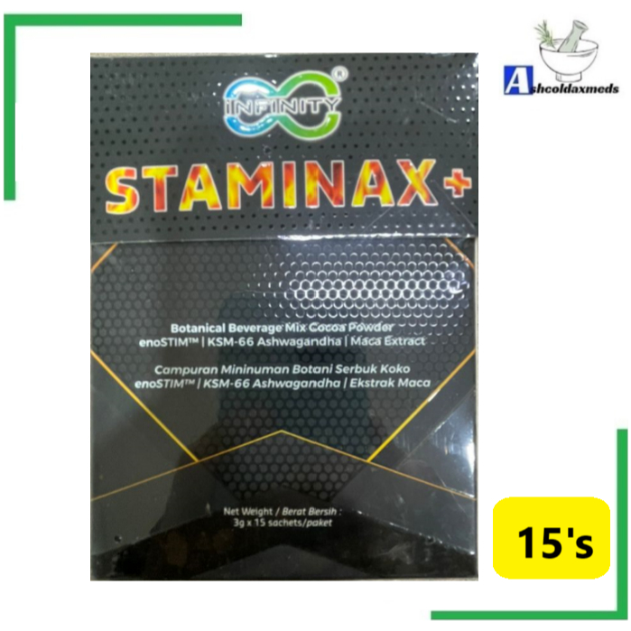 Infinity Staminax + Botanical Beverage Mix Cocoa Powder ( 3 x 15sachet ...