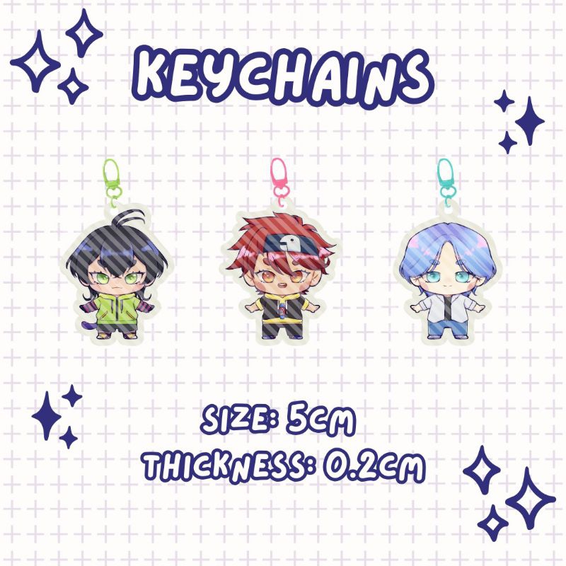 SK8 the infinity fanmade keychains Reki Langa Miya | Shopee Malaysia