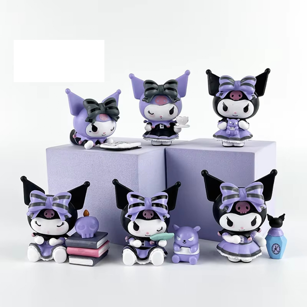 6pcs/Set Kuromi Blind Box Blind Box Kuromi Figures Doll Lucky ...