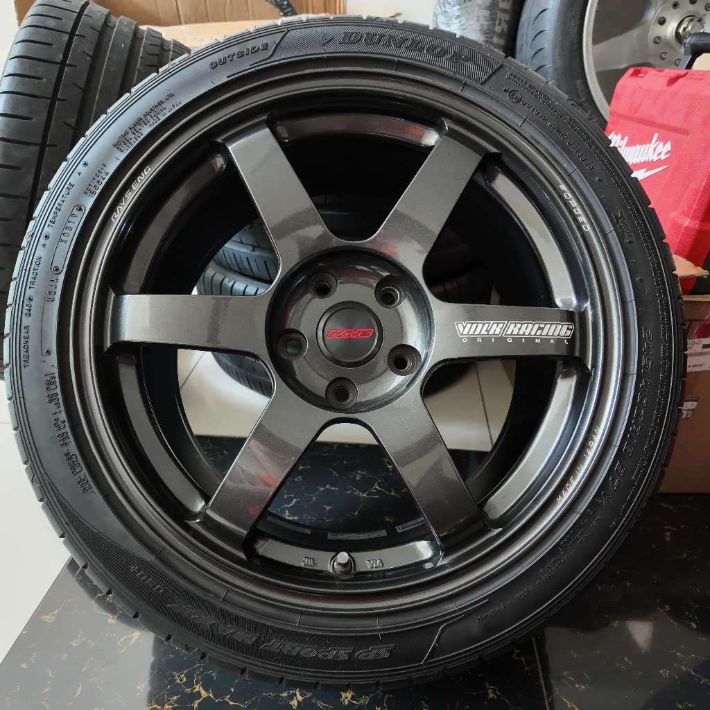 BKFD Volks Racing TE37 Saga 18" Sports Rims | Shopee Malaysia