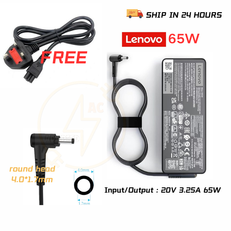 Lenovo 65W 45W 3.25A 2.25A 4.0*1.7mm charger for lenovo yoga ...