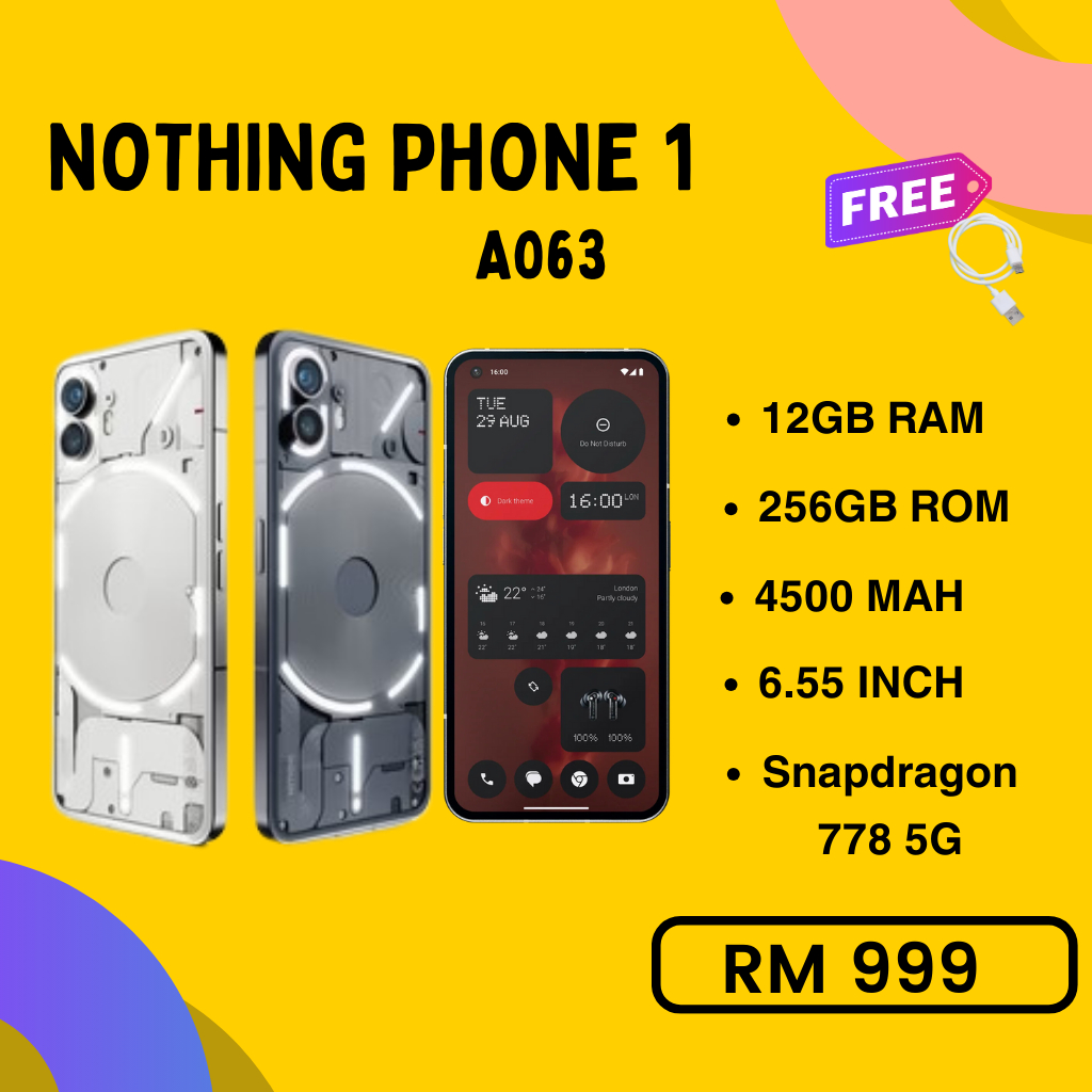 Nothing Phone (1) Nothing phone (2) 12GB+256GB (Original Second 99% ...