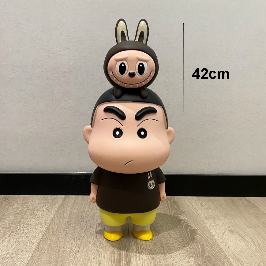 Labubu Shin Chan Cute Action Figure Toy Collectible Dolls Decoration ...