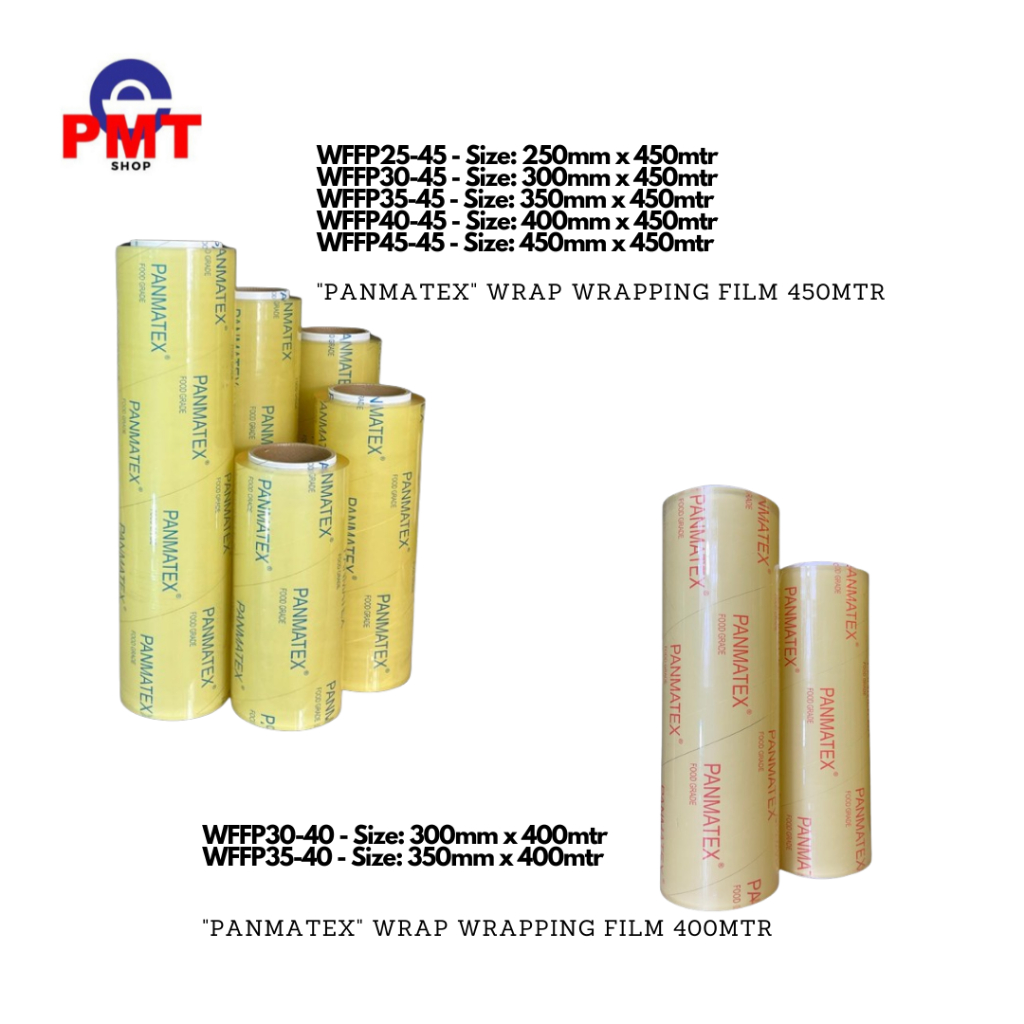 PANMATEX Food Wrapping Film/Transparent Food Wrapper/Food Wrap Roll/PVC ...