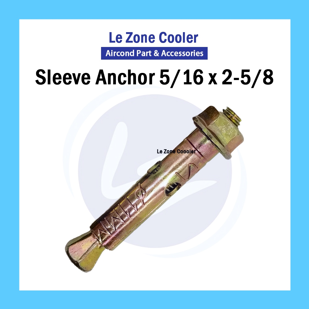 (100 pcs) Sleeve Anchors Wall Plug Besi Sin Harp SYW 5/16'' x 2 5/8 ...