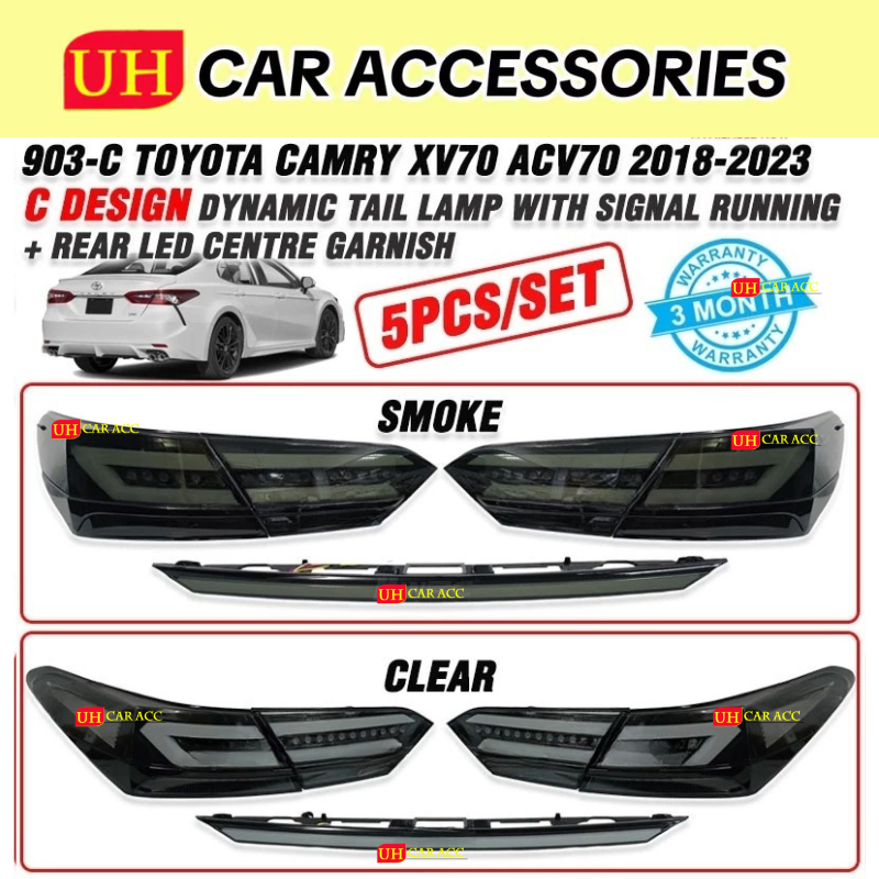 TOYOTA CAMRY XV70 ACV70 2018 - 2023 C DESIGN DYNAMIC TAIL LAMP WITH ...