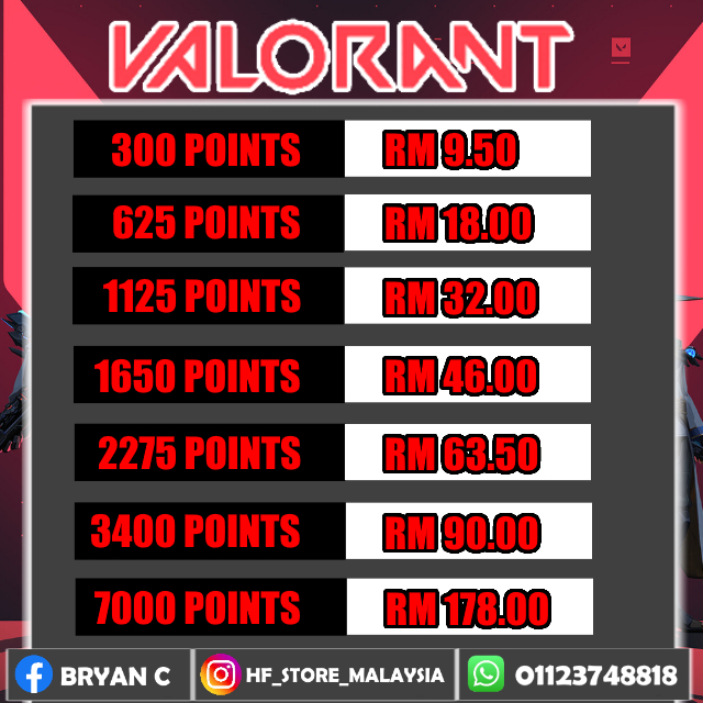 Valorant Points | Cheap and Fast | Shopee Malaysia
