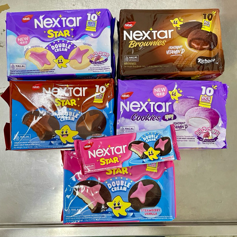 NABATI Nextar Star Double Cream Cookies Brownies 310gm/ 340gm ( 5 ...