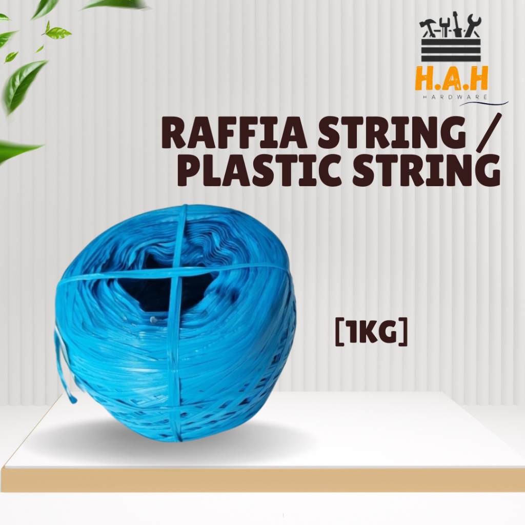 [1 KG] RAFFIA STRING PLASTIC STRING TALI RAFIA 绳子/尼龙绳子/拉菲绳子 | Shopee ...