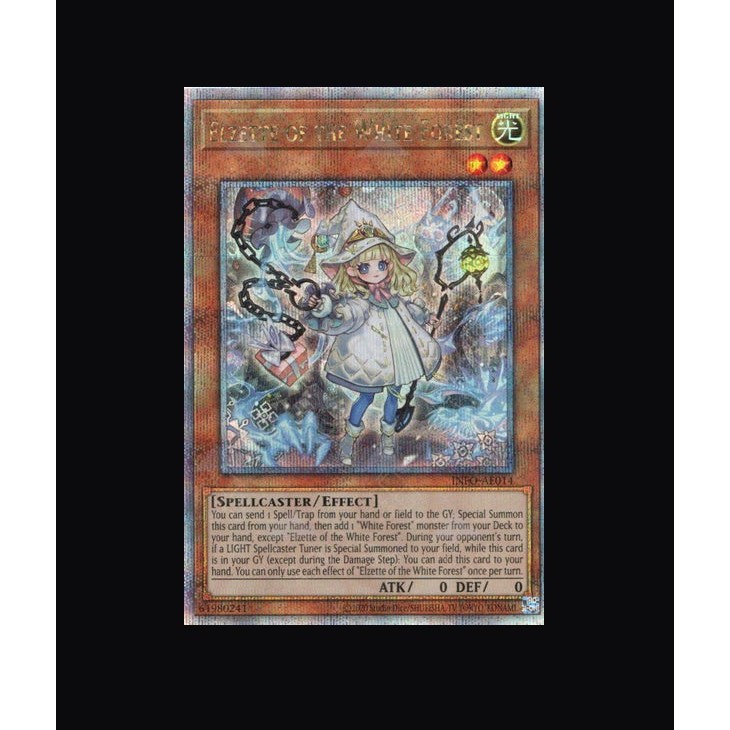 Yugioh: INFO-AE014 Elzette of the White Forest (SR/SCR/QSCR) | Shopee ...